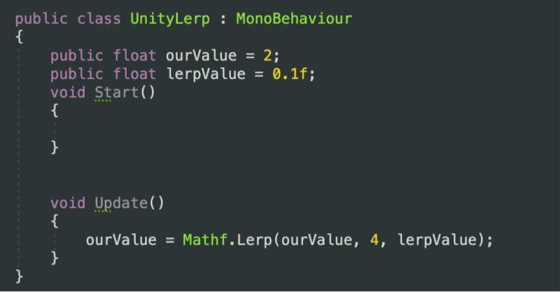 Unity'de Lerp fonksiyonu nasıl kullanılır? | Mobidictum
